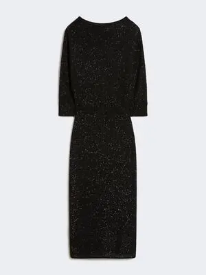 Max Mara Sequined Viscose Knit Midi Dress
