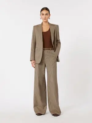 Max Mara Patterned Wide-leg Trousers