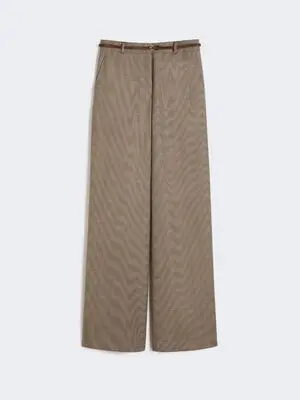 Max Mara Patterned Wide-leg Trousers