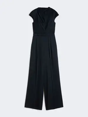 Max Mara Envers Satin Jumpsuit - Midnightblue