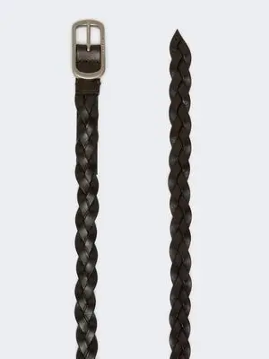 Max Mara Woven Leather Belt