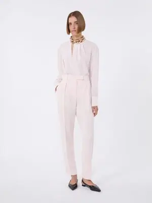 Max Mara Cady Carrot Trousers - Pink