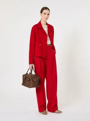 Max Mara Wool, Cashmere And Silk Boxy Jacket