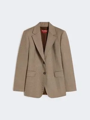 Max Mara Patterned Wool Twill Blazer