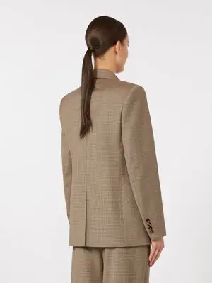 Max Mara Patterned Wool Twill Blazer