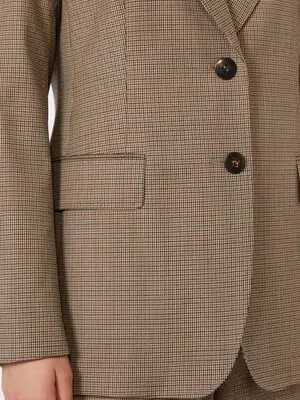 Max Mara Patterned Wool Twill Blazer