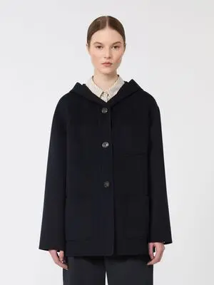Max Mara Cashmere, Wool And Silk Hooded Coat