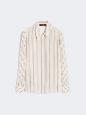 Max Mara Printed Crepe De Chine Shirt - Pink