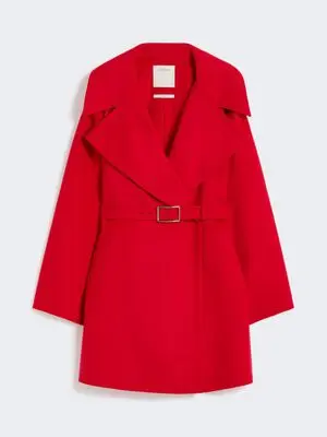 Max Mara Short Wool Coat - Red