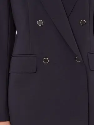 Max Mara Milano-knit Double-breasted Jersey Blazer