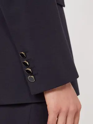 Max Mara Milano-knit Double-breasted Jersey Blazer