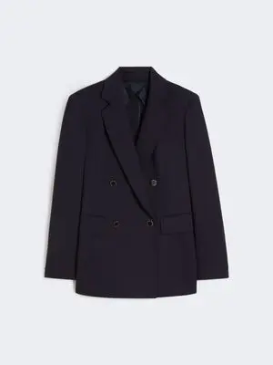 Max Mara Milano-knit Double-breasted Jersey Blazer