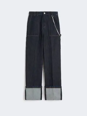Max Mara Denim Jeans With Maxi Turn-up