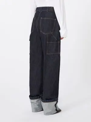 Max Mara Denim Jeans With Maxi Turn-up