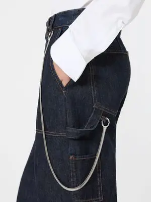 Max Mara Denim Jeans With Maxi Turn-up