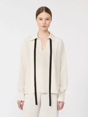 Max Mara Silk Bow-tie Blouse