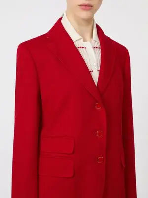 Max Mara Single-breasted Piqué Jersey Jacket