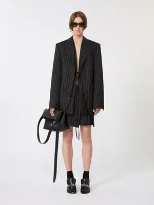 Max Mara Pinstripe Gabardine Blazer