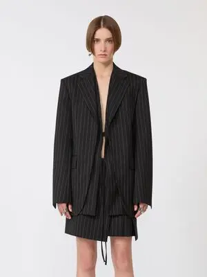 Max Mara Pinstripe Gabardine Blazer