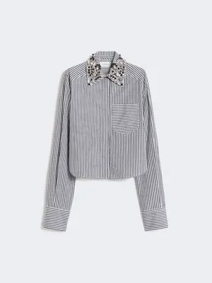 Max Mara Striped Poplin Shirt