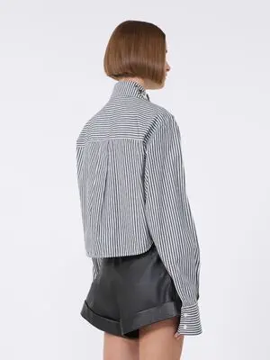 Max Mara Striped Poplin Shirt