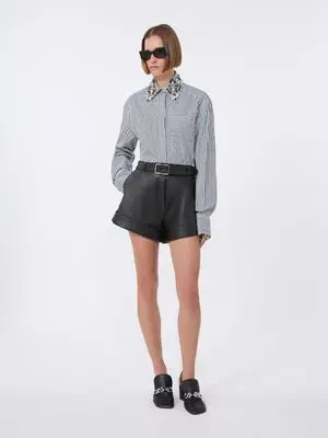 Max Mara Striped Poplin Shirt