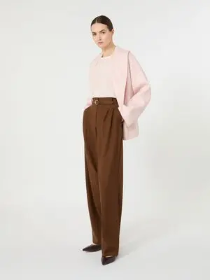 Max Mara Silk Crew-neck Blouse - Pink