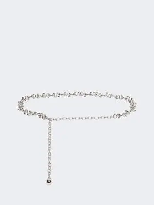 Max Mara Metal Chain Belt - Palladium