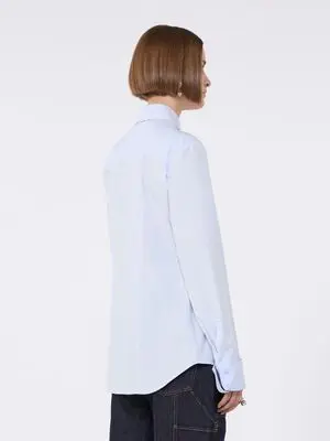Max Mara Cotton Poplin Shirt - Avio