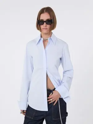 Max Mara Cotton Poplin Shirt - Avio