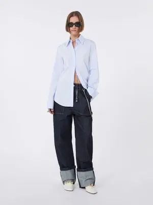 Max Mara Cotton Poplin Shirt - Avio