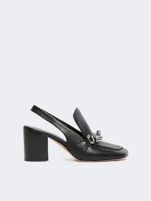 Max Mara Nappa Leather Slingbacks