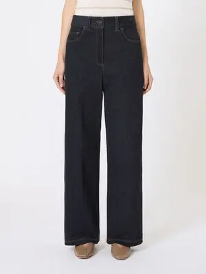 Max Mara Denim-effect Jersey Trousers