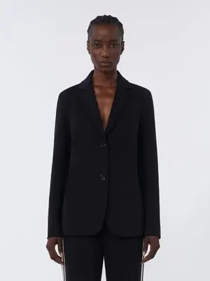 Max Mara Single-breasted Scuba Jersey Jacket