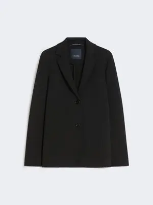 Max Mara Single-breasted Scuba Jersey Jacket