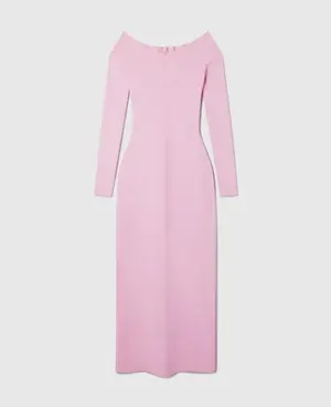 Stella McCartney Compact Knit Long-sleeve Dress - Pink