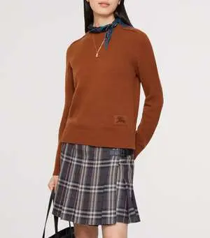 Burberry Cashmere Sweater With Equestrian Knight Design Patch