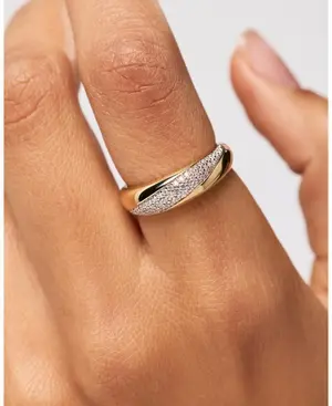 ANA LUISA Kira Dome Band Ring