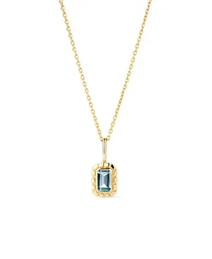 ANA LUISA Heirloom Charm Necklace - Blue Topaz
