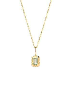 ANA LUISA Heirloom Charm Necklace - Light Green Sapphire