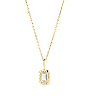 ANA LUISA Heirloom Charm Necklace - White Sapphire