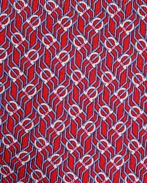 FERRAGAMO Silk Classic Gancini Tie - Red