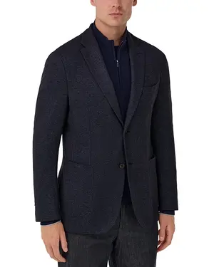 Boggi Milano Cotton Blend Blazer - Blue