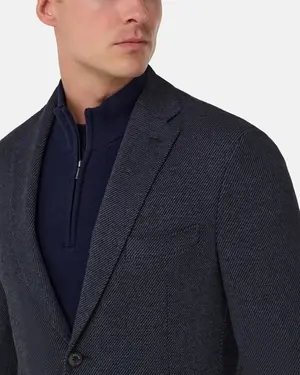 Boggi Milano Cotton Blend Blazer - Blue
