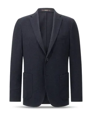 Boggi Milano Cotton Blend Blazer - Blue