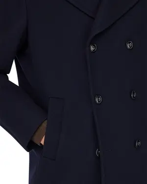 Boggi Milano Wool Peacoat