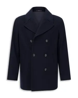 Boggi Milano Wool Peacoat
