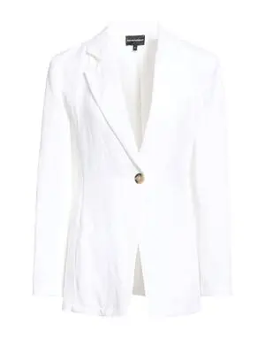 Emporio Armani Viscose Linen Single-breasted Blazer