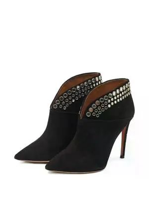 AQUAZZURA Disco Pointed-toe Booties