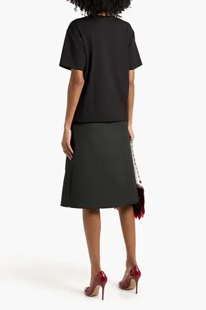 Sportmax Crystal-embellished Stretch-jersey Top